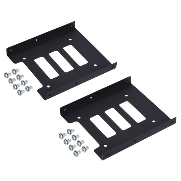 2 Pack SSD Hard Drive Bracket 2.5" to 3.5" Metal Mounting Bracket ...