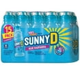 (2 Pack)SUNNYD Blue Raspberry Shelf Stable Juice Drink, 15 Count, 11.3 ...