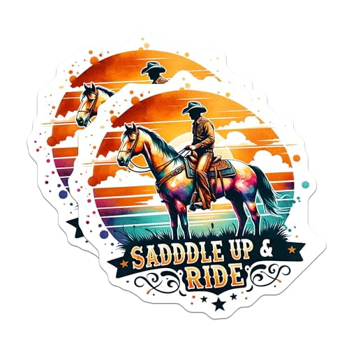 (2 Pack) Saddle Up and Ride Magnets - Cowboy Magnets - Western Decor ...