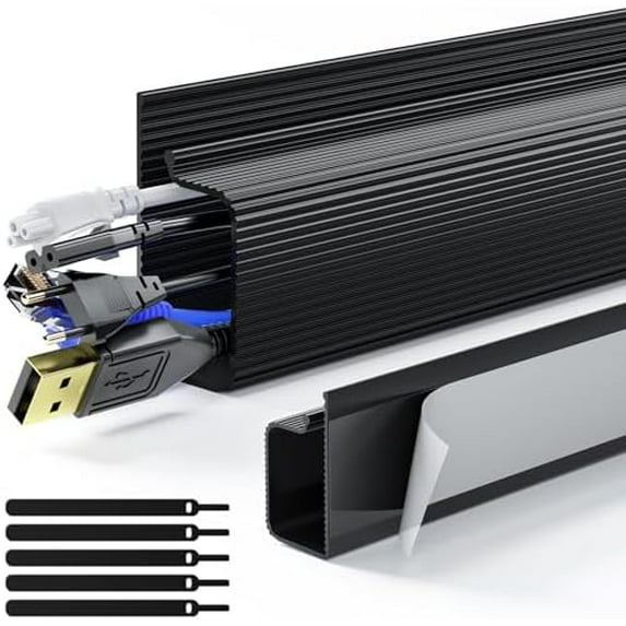 2 Pack Safe & Tidy Cable Management Solution - Protect Kids & Pets with ...