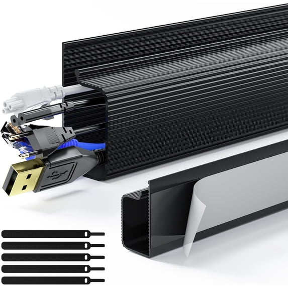 2 Pack Safe & Tidy Cable Management Solution - Protect Kids & Pets with ...
