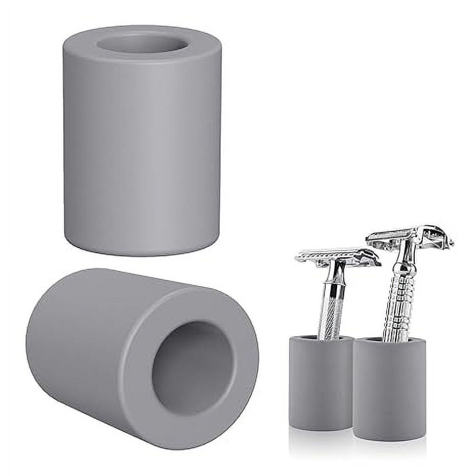 2 Pack Safety Razor Stand, Opening Dia 0.8" (2.2cm) Diatomite Men's ...