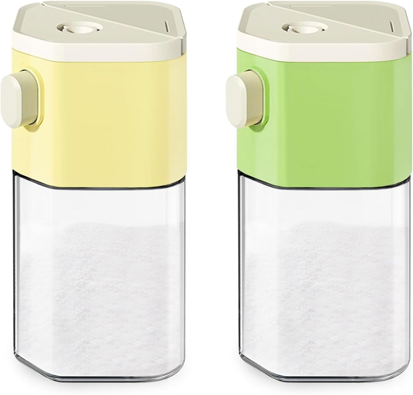 2 Pack Salt and Pepper Shakers, Quantitative Precise Control 0.5g, 2 in ...