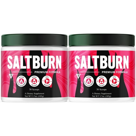 (2 Pack) SaltBurn Maximum Strength Weight Management Support Powder ...