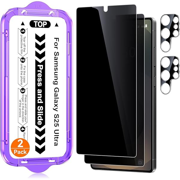 2 Pack for Samsung Galaxy S25 Ultra [6.9 Inch] Privacy Screen Protector ...