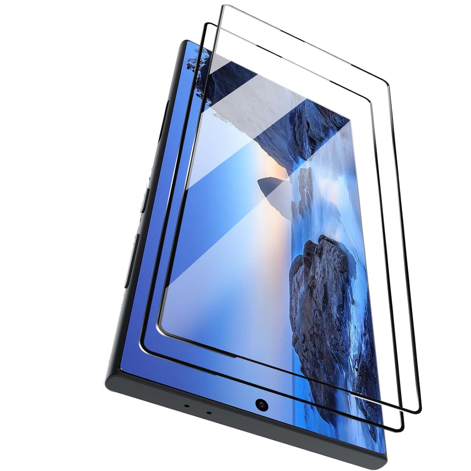 2 Pack for Samsung Galaxy S25 Ultra 9H+ Glass Screen Protector ...
