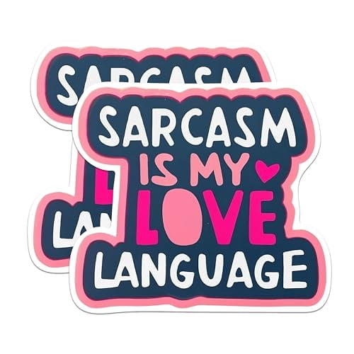 (2 Pack) Sarcasm is My Love Language Magnets - Funny Sarcastic Sassy ...
