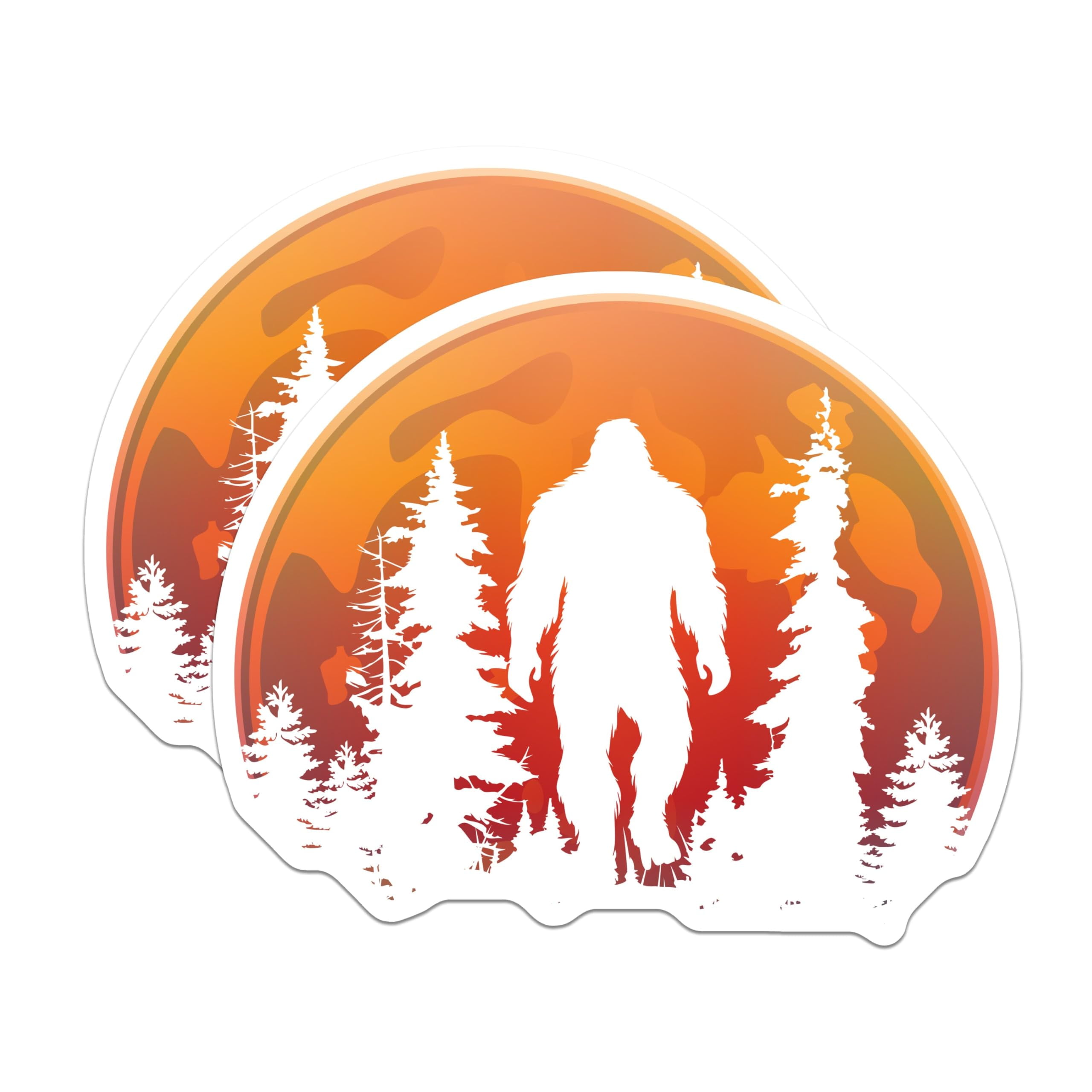(2 Pack) Sasquatch Magnets - Bigfoot Forest Scene - Mythical Creature ...