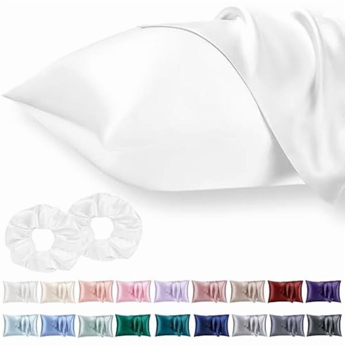 2 Pack Satin Pillowcase for Hair and Skin Cooling,Soft as Silk ...
