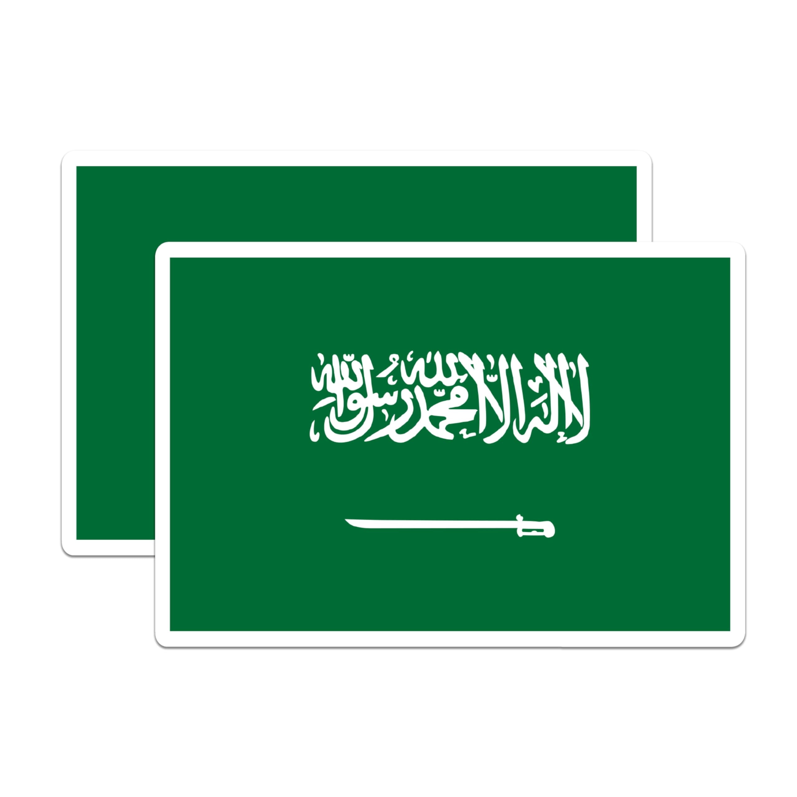 (2 Pack) Saudi Arabia World Flag Magnets - Pride - 5 Inches On Longest ...
