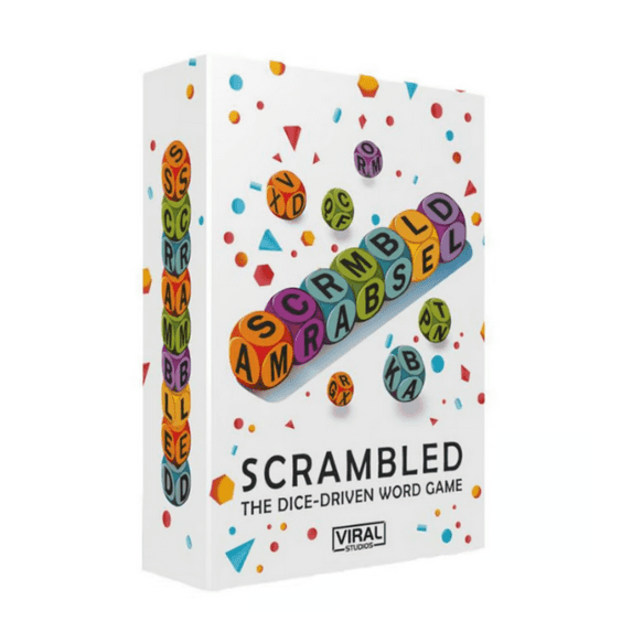 2 Pack Scrambled Dice Word Game - 24 Letter Dice Set for 1–5 Players ...