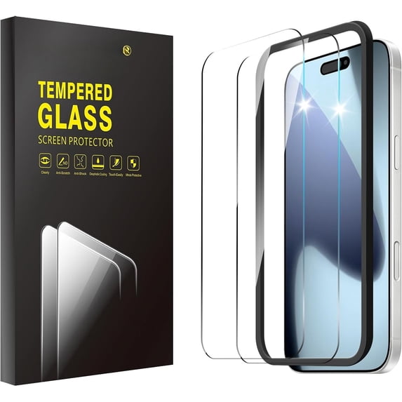 2 Pack Screen Protector for 17 Pro Max, 9H Hardness Tempered Glass ...