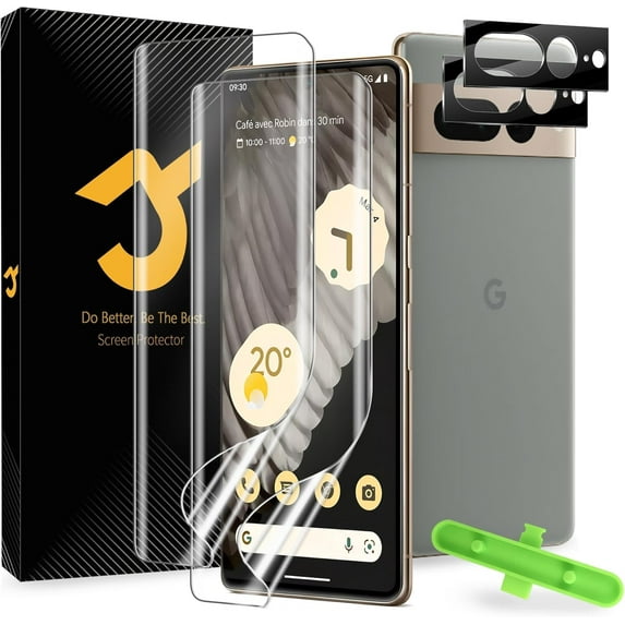 2 Pack Screen Protector for Google Pixel 7 Pro (Soft film), 2 Pack ...
