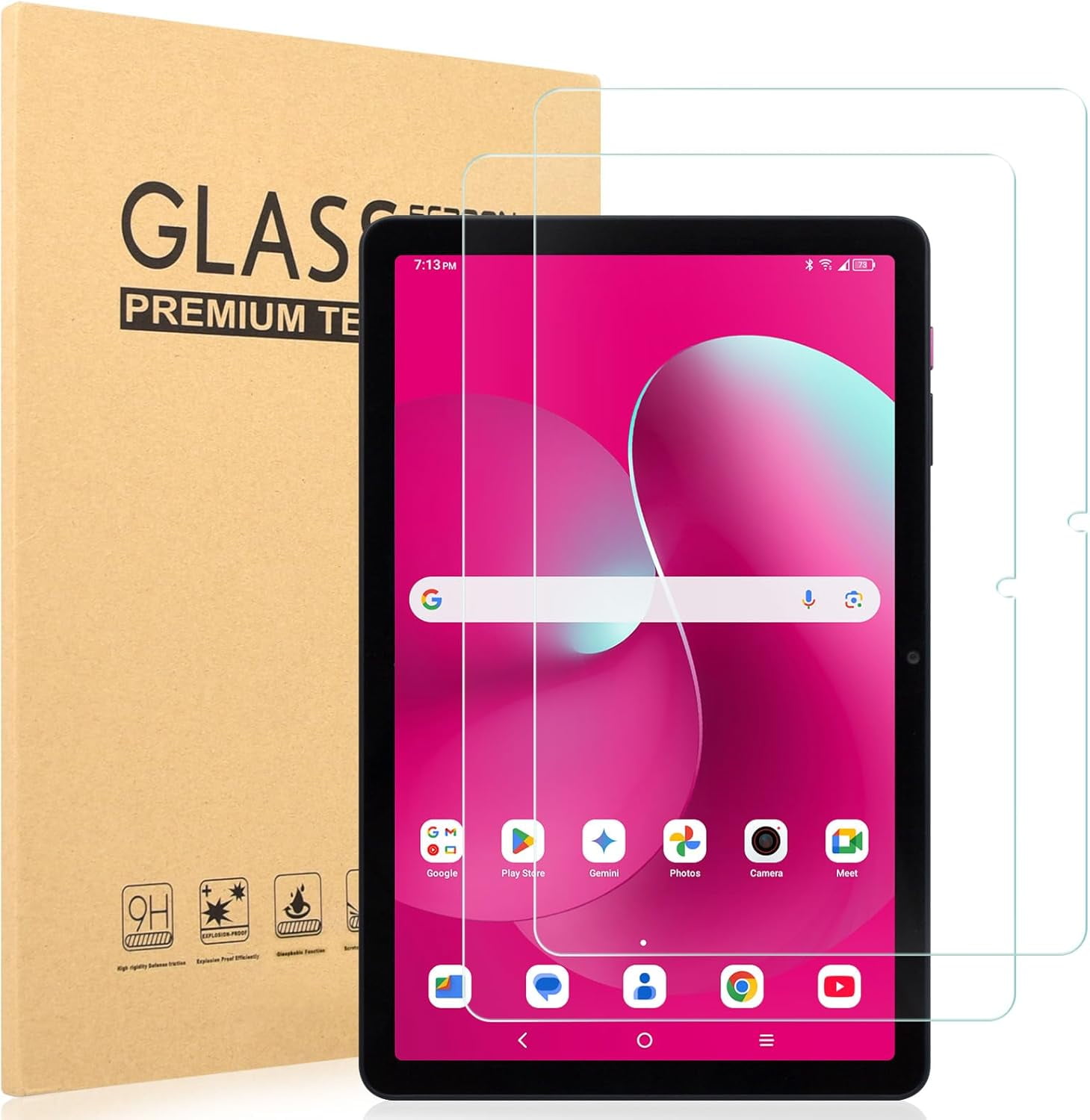 2 Pack Screen Protector for T-Mobile REVVL Tab 2 Tablet 10.1 Inch, Anti ...