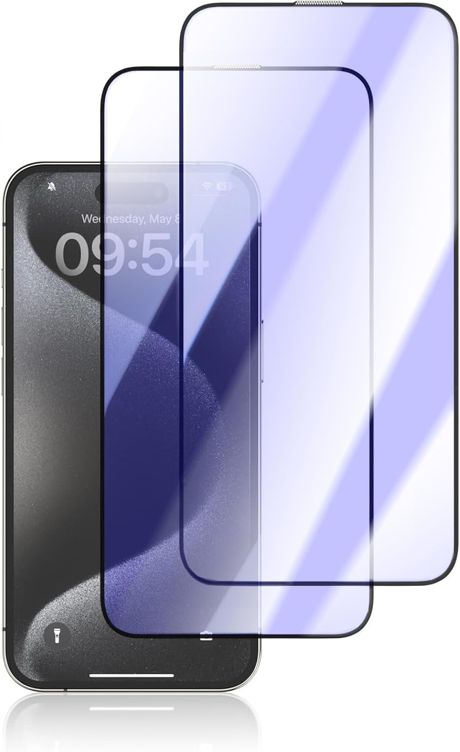 2 Pack Screen Protector compatible with iPhone 14 Blue Light Screen ...