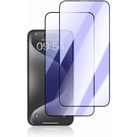 2 Pack Screen Protector compatible with iPhone 14 Plus Blue Light ...