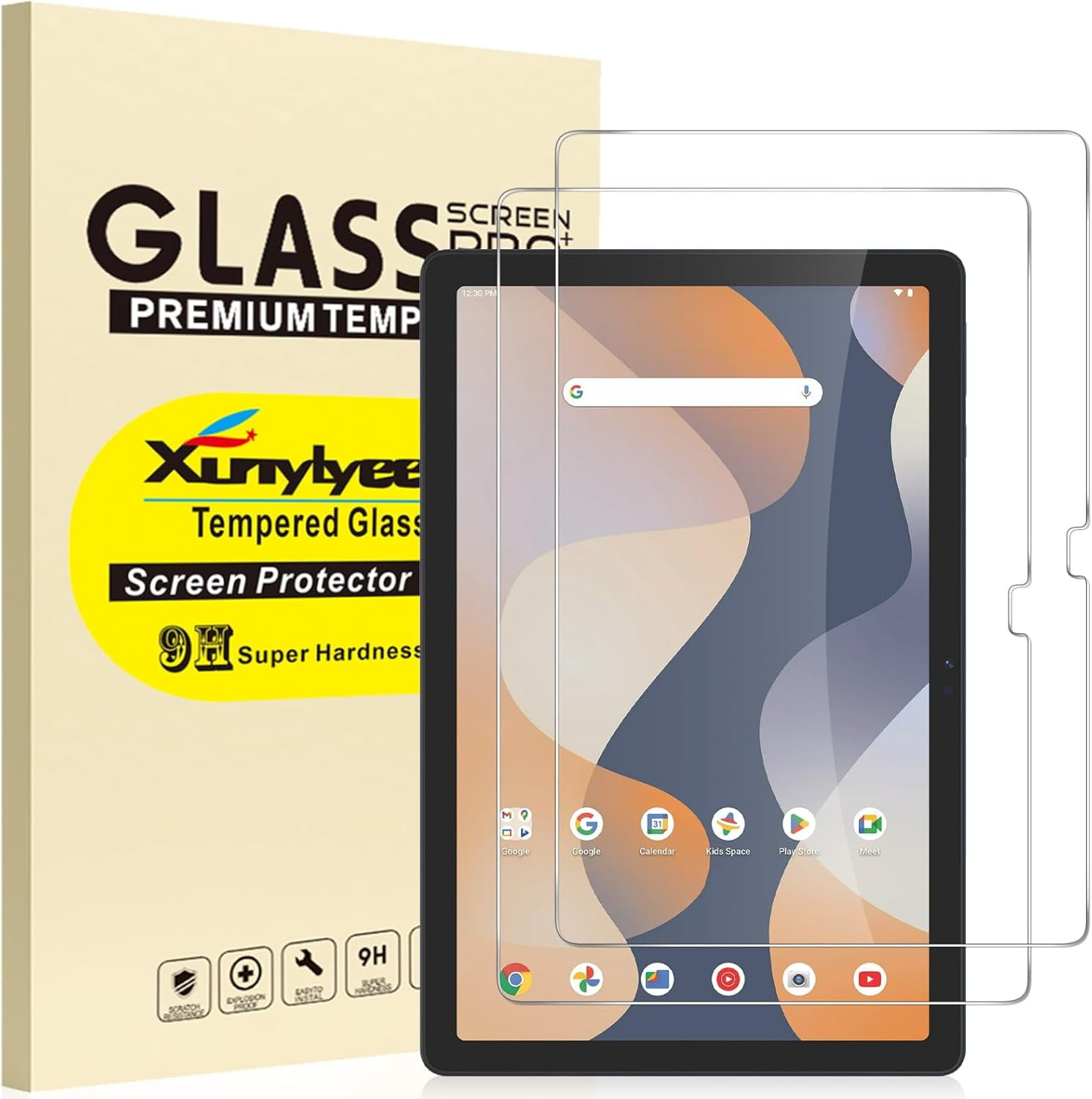 2-Pack, Screen Protector for Onn 10.1 inch Tablet 2024 4rd Gen Tempered ...