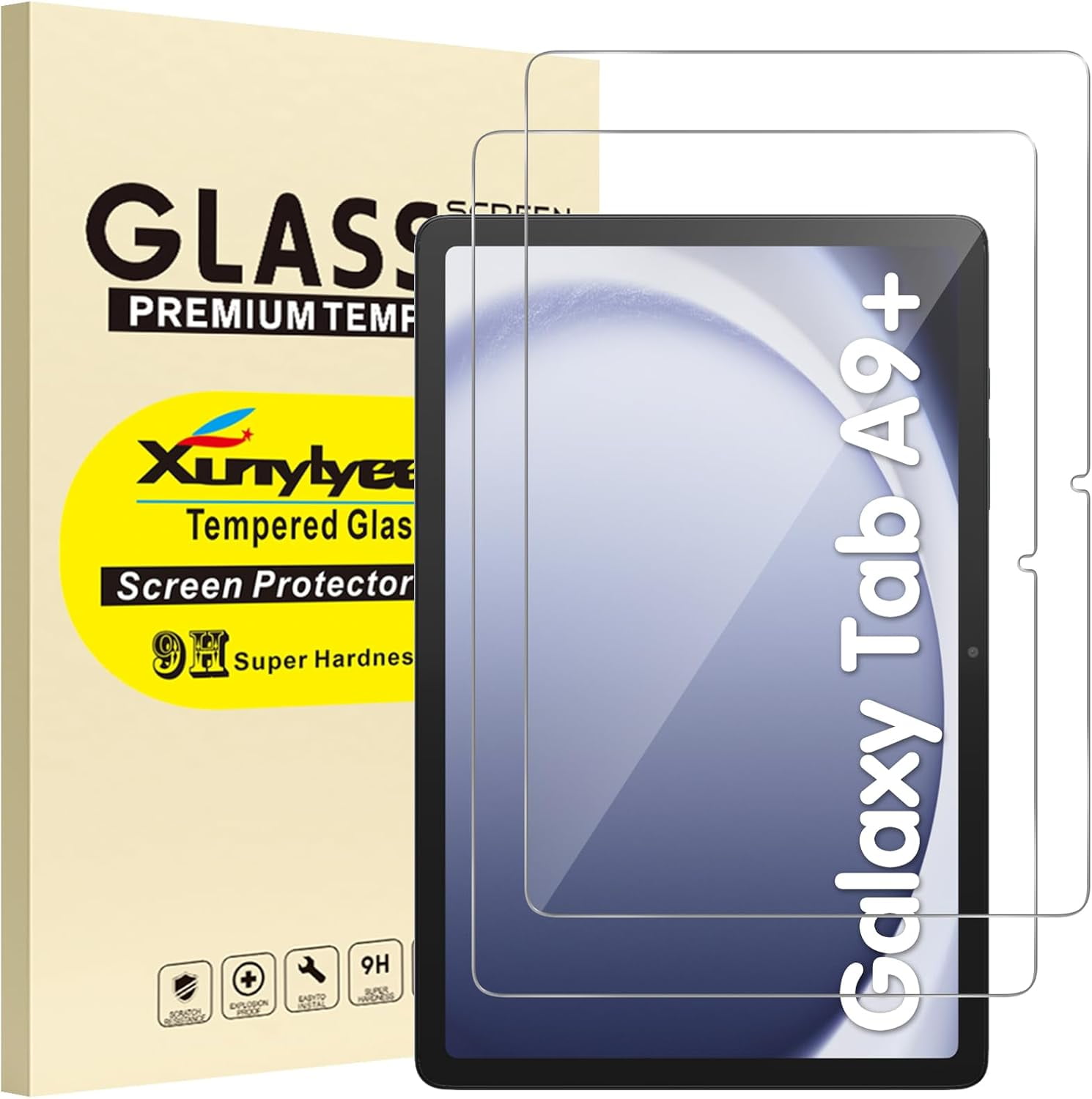 2-Pack, Screen Protector for Samsung Galaxy Tab A9 Plus/ A9+ 11 inch ...