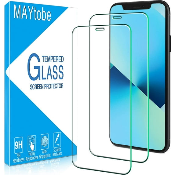 [2 Pack Screen Protector for iPhone 11 and iPhone XR Tempered Glass ...
