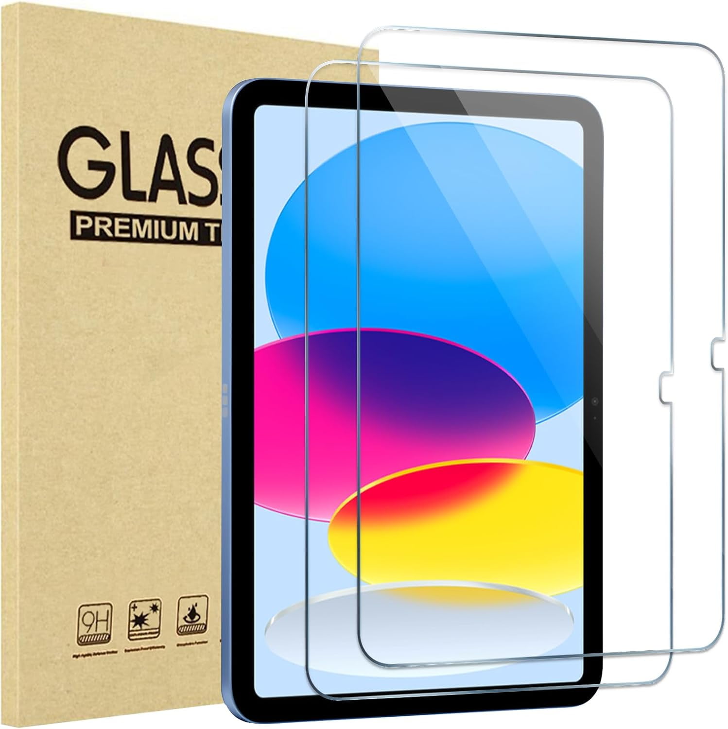 2 Pack Screen Protector for iPad 10th Generation(2022 Models) A2696 ...