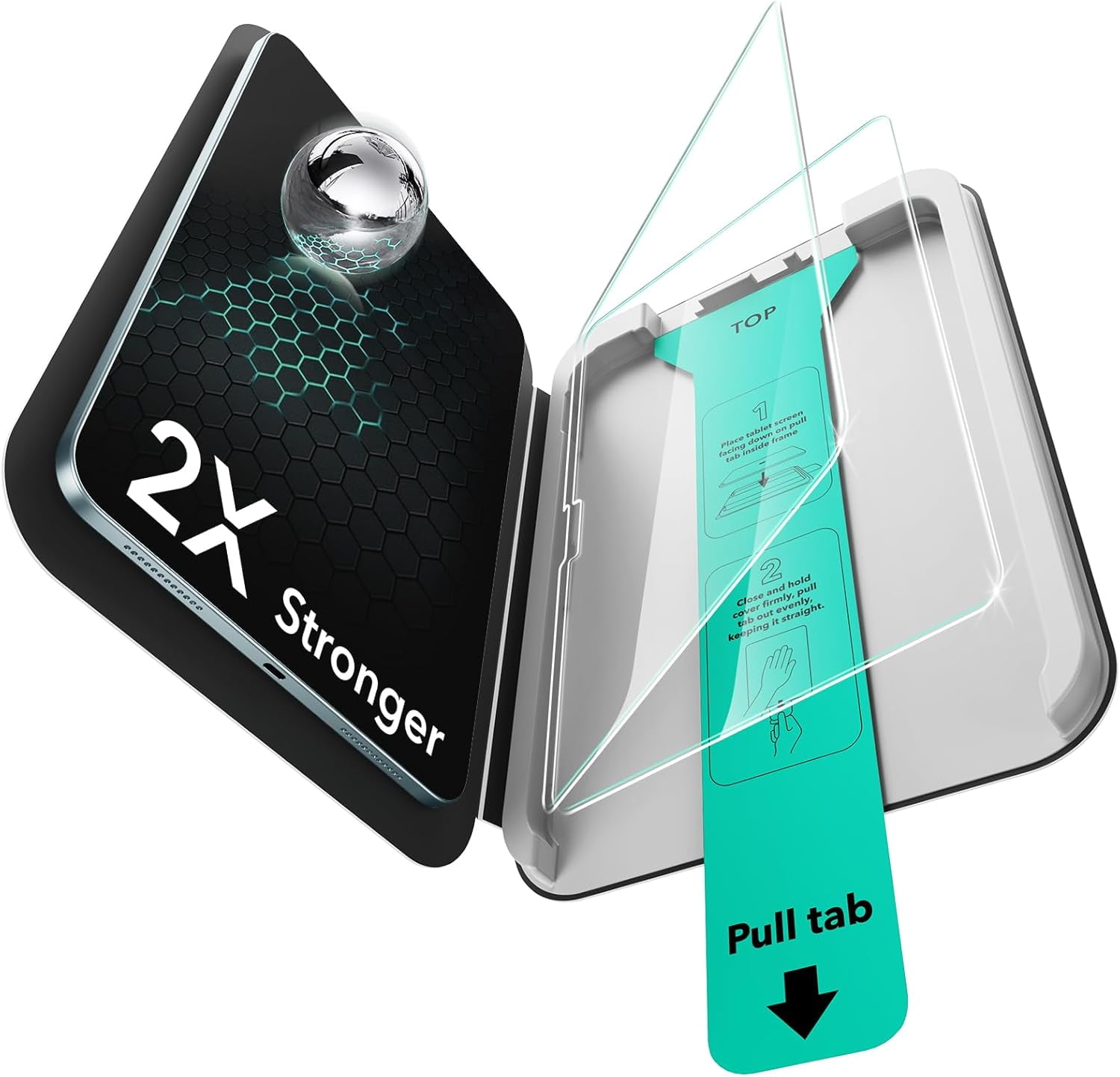 2 Pack Screen Protector for iPad Air 13 Inch M3/M2 2025/2024 (7th/6th ...