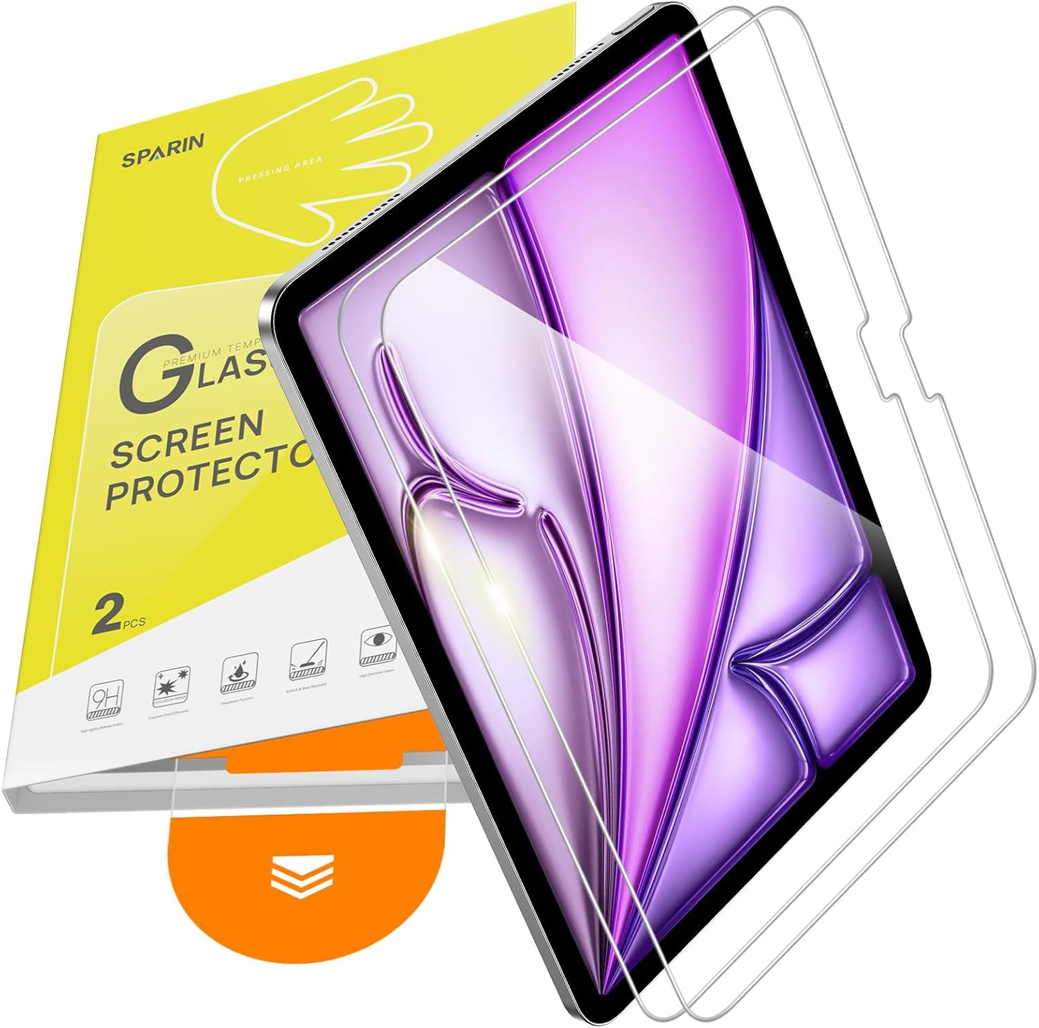 2 Pack Screen Protector for iPad Air 13-inch M3 M2 (2025&2024 ...
