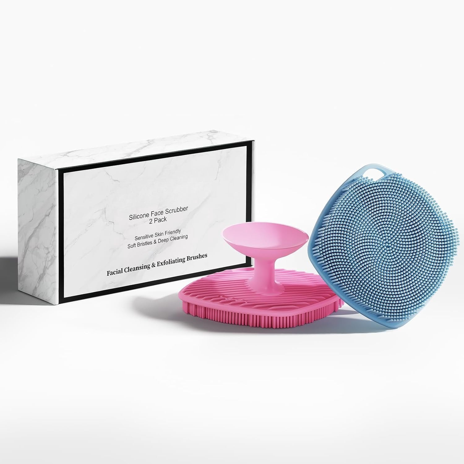 2 Pack Scrubbers, Soft Bristles, Gentle Lather, & Deep Cleaning for ...