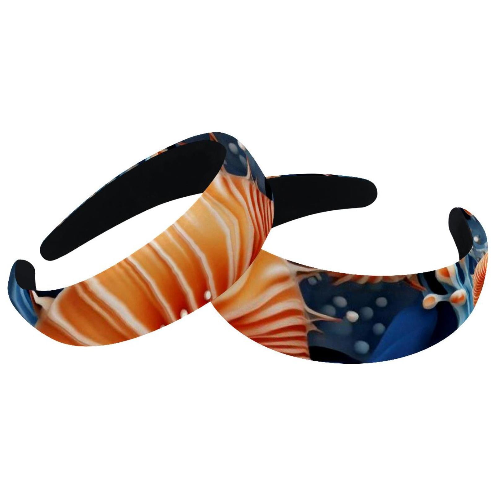 2 Pack Sea Slug Headband for Women Girls - Head Band Wide Hairband Hair ...