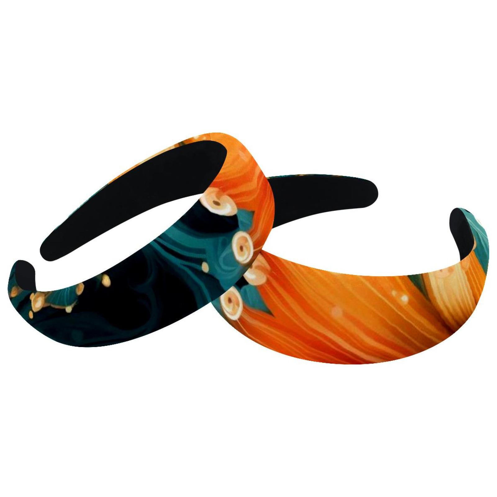2 Pack Sea Slug Headband for Women Girls - Head Band Wide Hairband Hair ...
