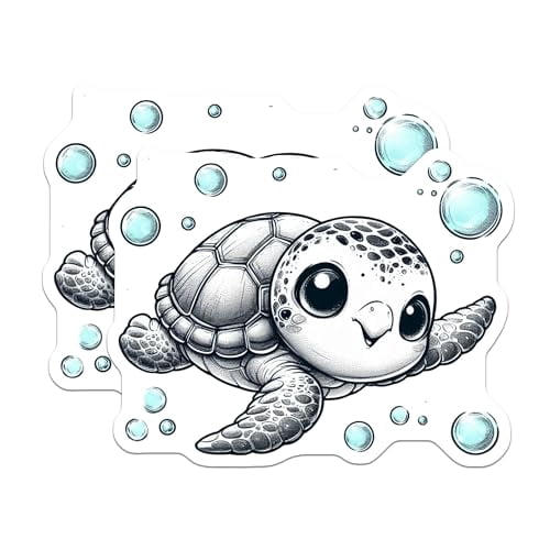 (2 Pack) Sea Turtle Decor Magnet - 5" On Longest Side - Sticks to ...