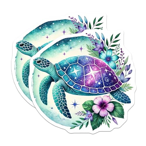 (2 Pack) Sea Turtle Galaxy Magnets - Ocean Animal Magnets - Ative ...