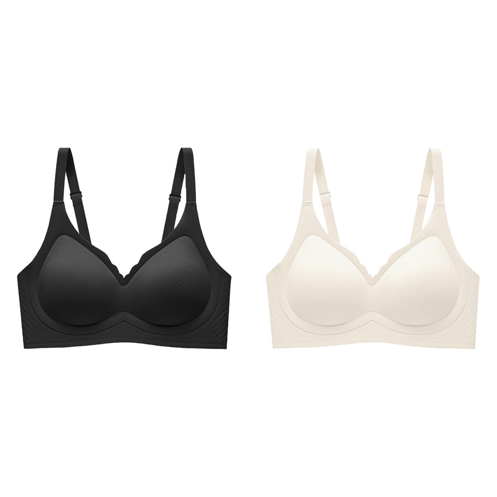 2-Pack,Seamless Bra With Small Holding Thin Bra Without Underwire Wire ...