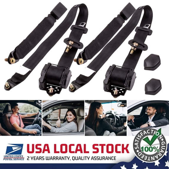 BAOKALER Heavy-duty 3-Point Retractable Seat Belt with Adjustable ...