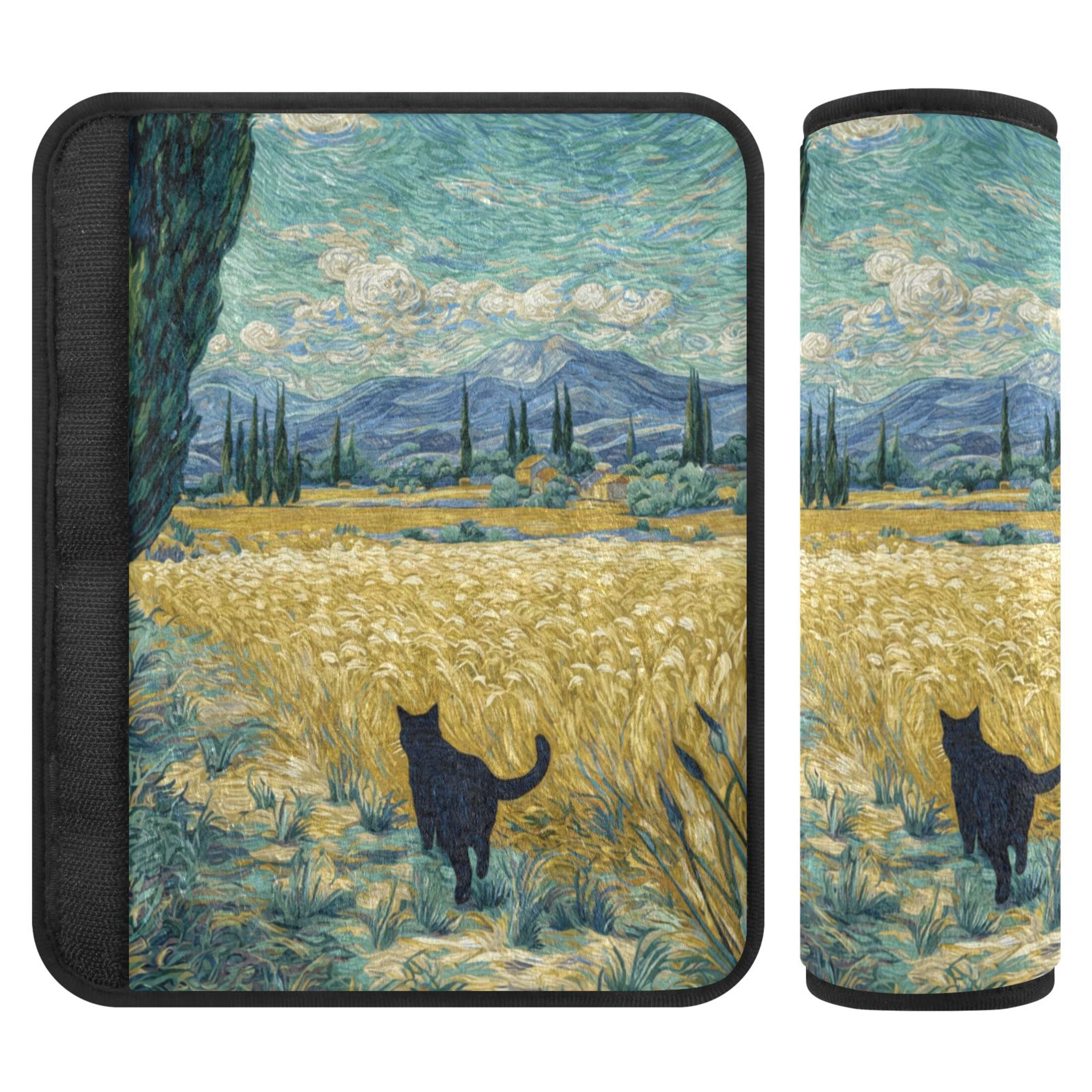 2-Pack Seat Belt Covers with Flannel Seatbelt Shoulder Strap Case ...