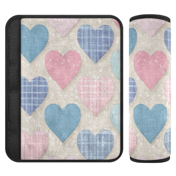 2-Pack Seat Belt Covers with Flannel Seatbelt Shoulder Strap Case ...