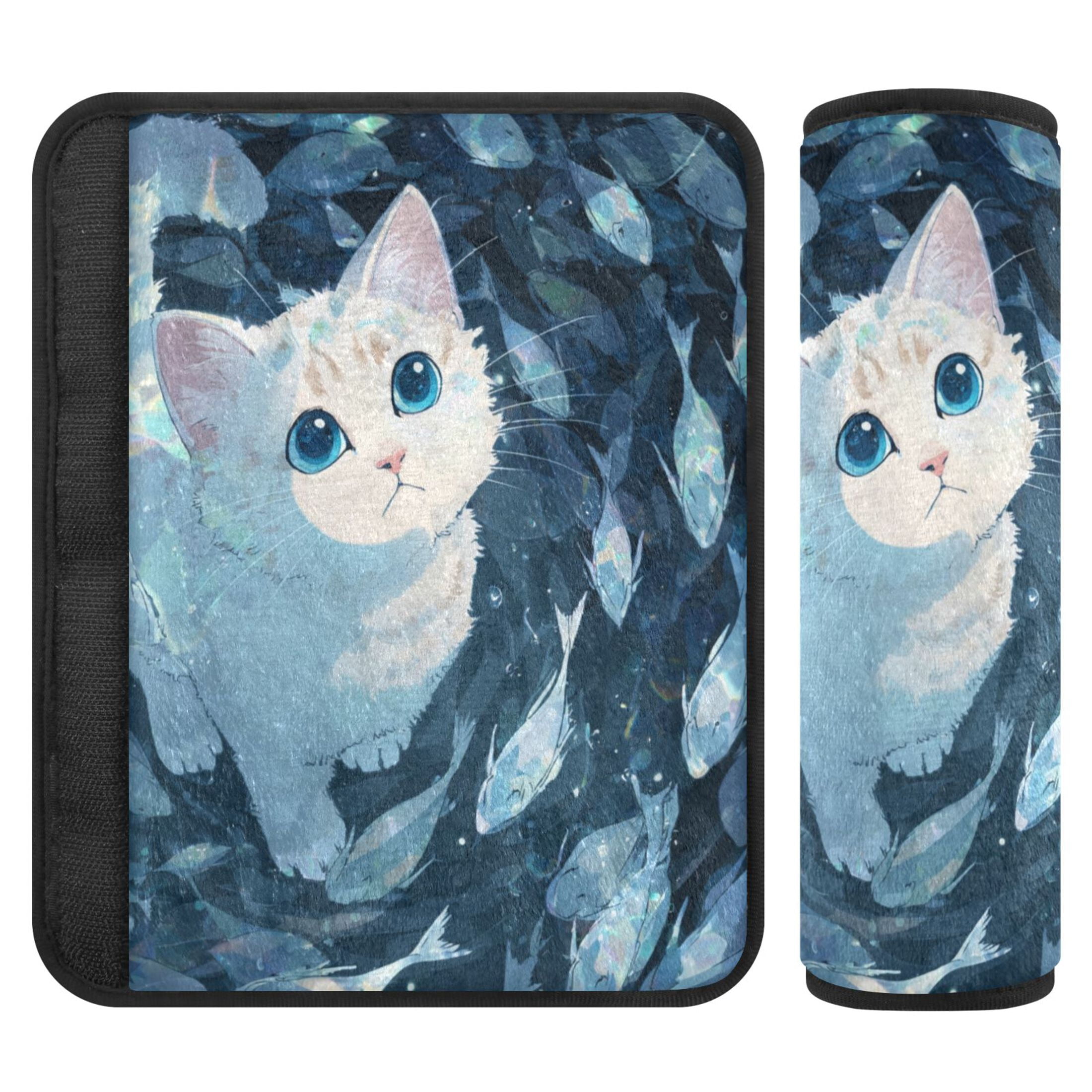 2-Pack Seat Belt Covers with Flannel Seatbelt Shoulder Strap Case ...