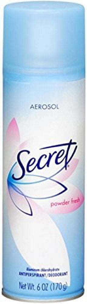 2 Pack Secret Anti-Perspirant Deodorant Aerosol Spray Powder Fresh 6 oz ...