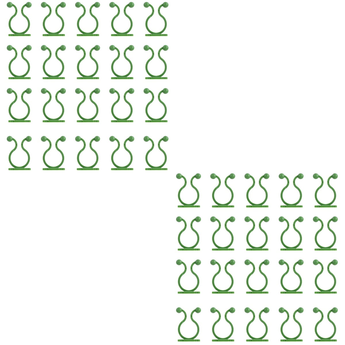 2 Pack Self-Adhesive Hook Plastic Plant Fixture Wire Holders for Cords ...