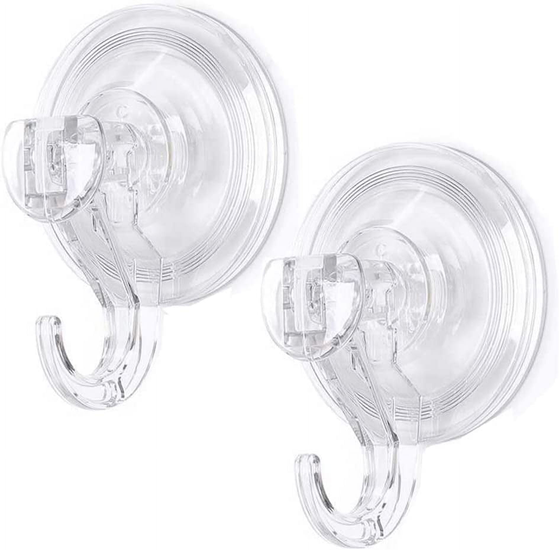 2 Pack Self Adhesive Hooks Multi-Purpose Suction Stick Hooks for ...