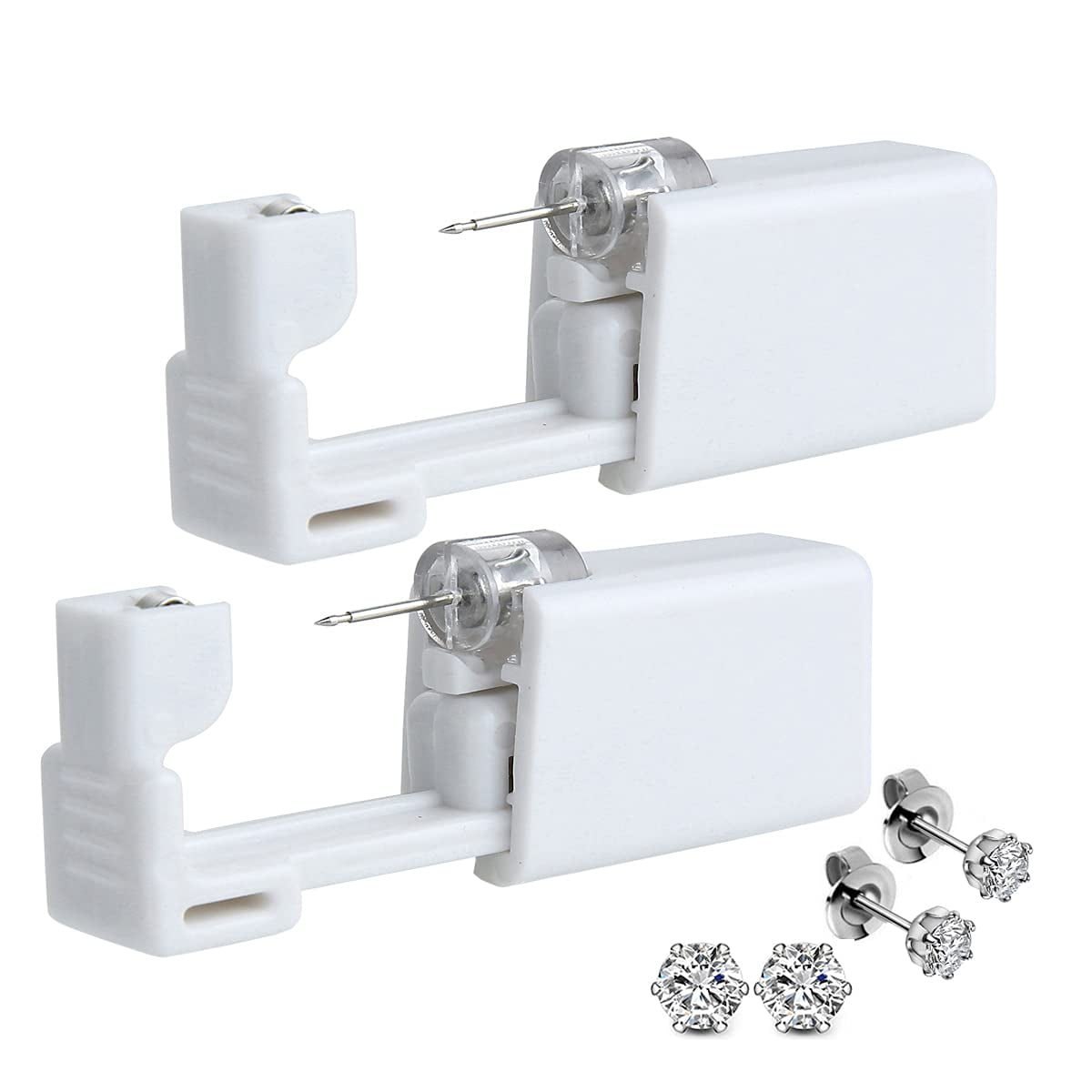 2 Pack Self Ear Piercing Gun Disposable Self Ear Piercing Kit Safety ...