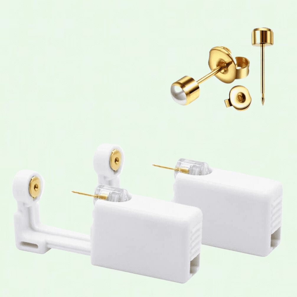 2-Pack Self-Piercing Kit with CZ Zirconia Pearl Earrings - Walmart.com