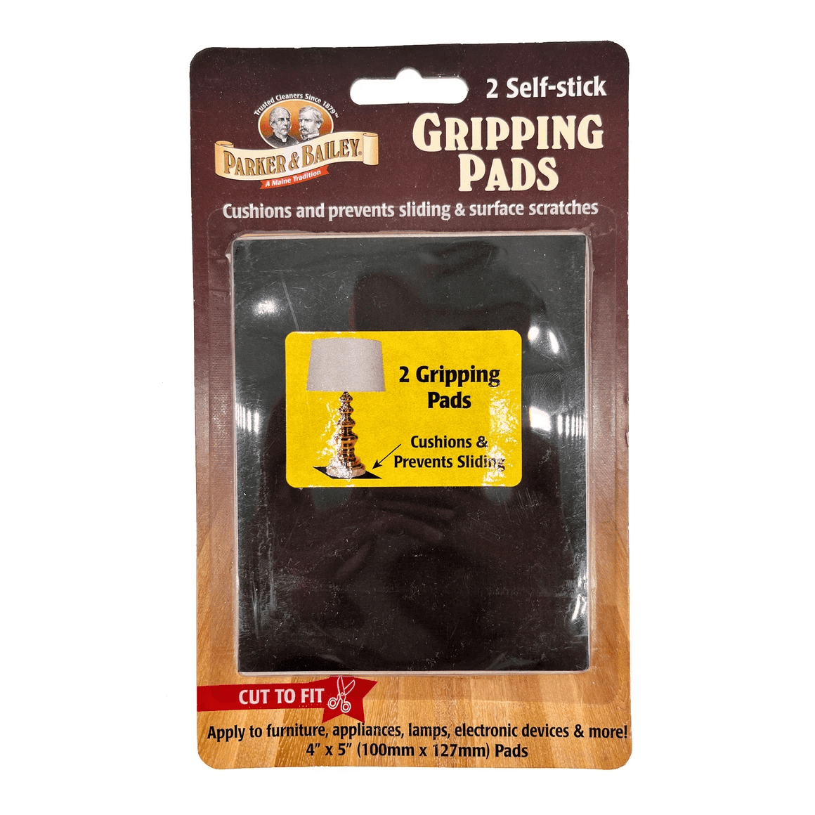 2 Pack Self Stick Gripping Pads, Cut to Fit Any Shape or Size, Easy ...
