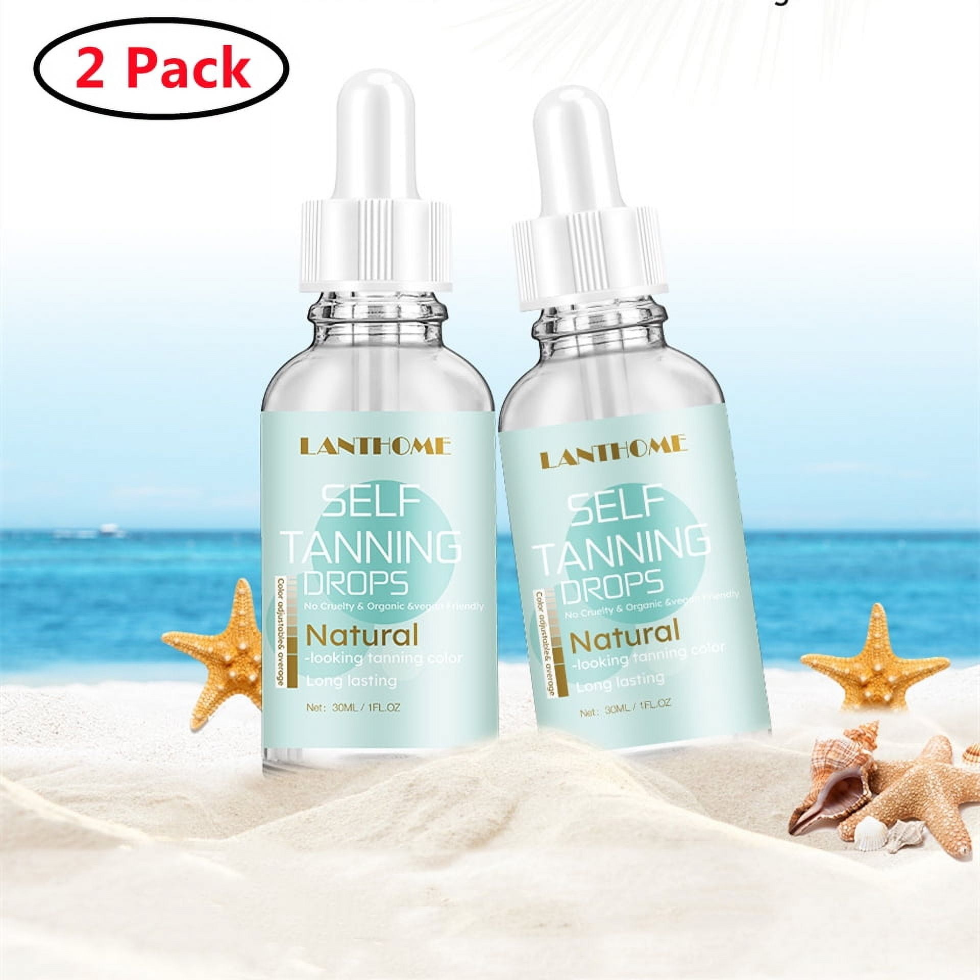 2 Pack Self Tanner Tan Oil - Ultra Premium,Clean Sunless Tanner,Infused ...