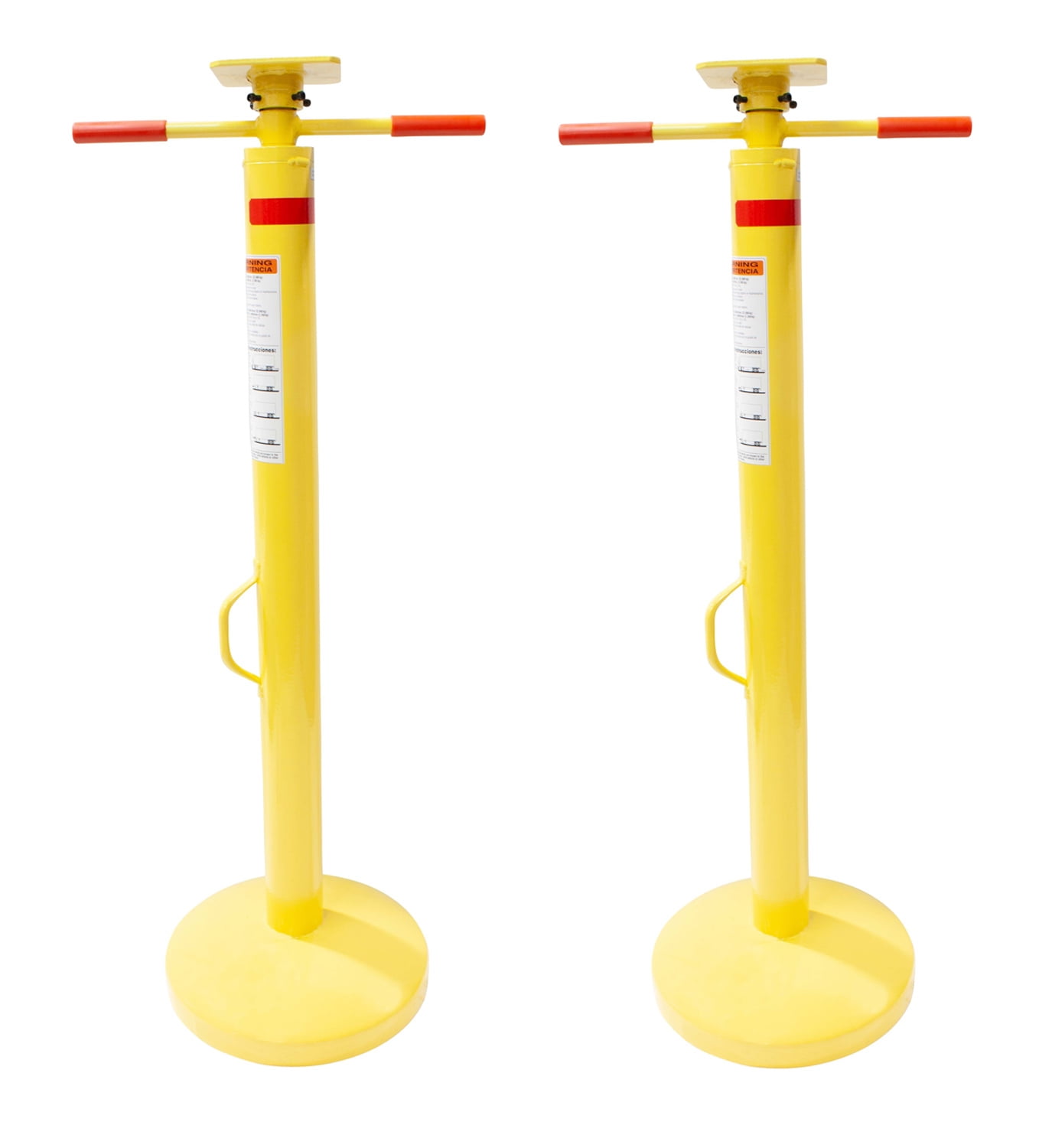 (2 Pack) Semi Trailer Stabilizing Jack Stand 50,000 Lbs Static Capacity ...
