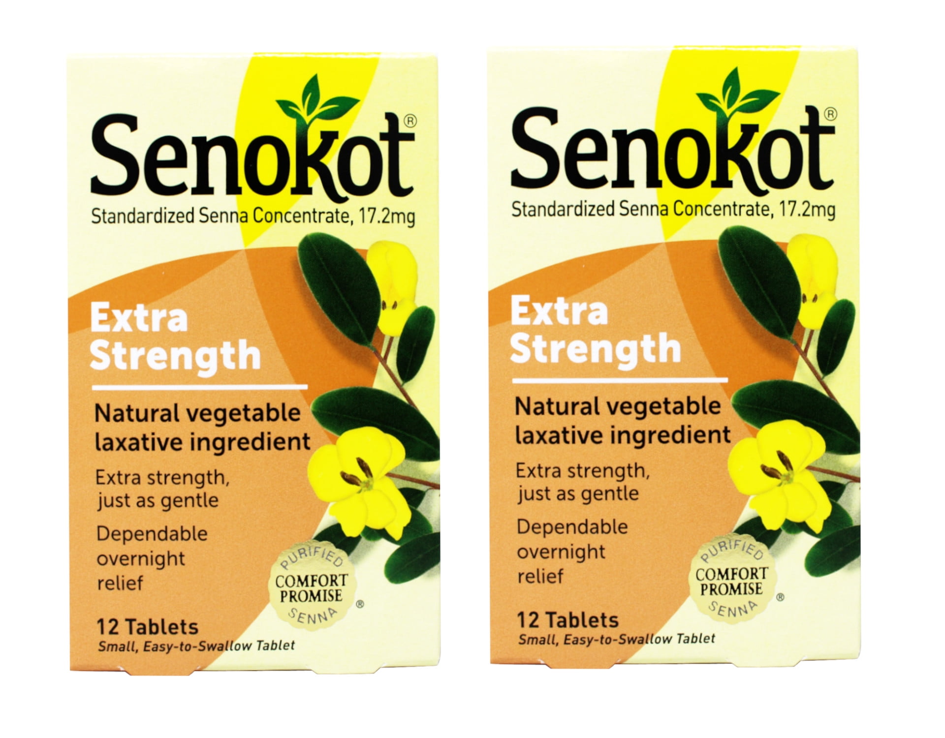 2 Pack - Senokot Extra Strength Natural Vegetable Ingredient Laxative ...