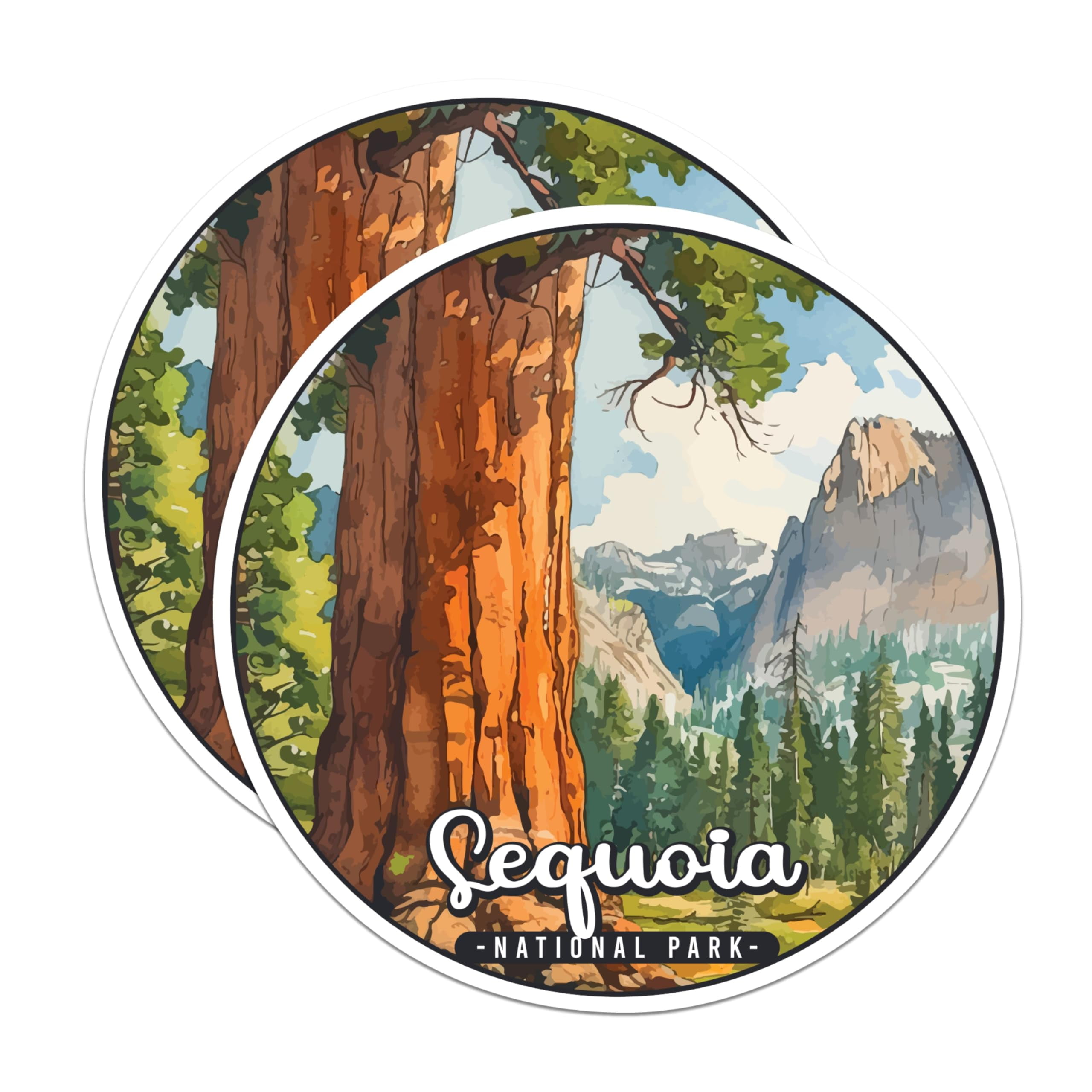 (2 Pack) Sequoia National Park Bumper Sticker - US National Park ...