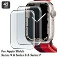 IC ICLOVER Apple Watch Screen Protector 45MM, Full Coverage, 9H ...