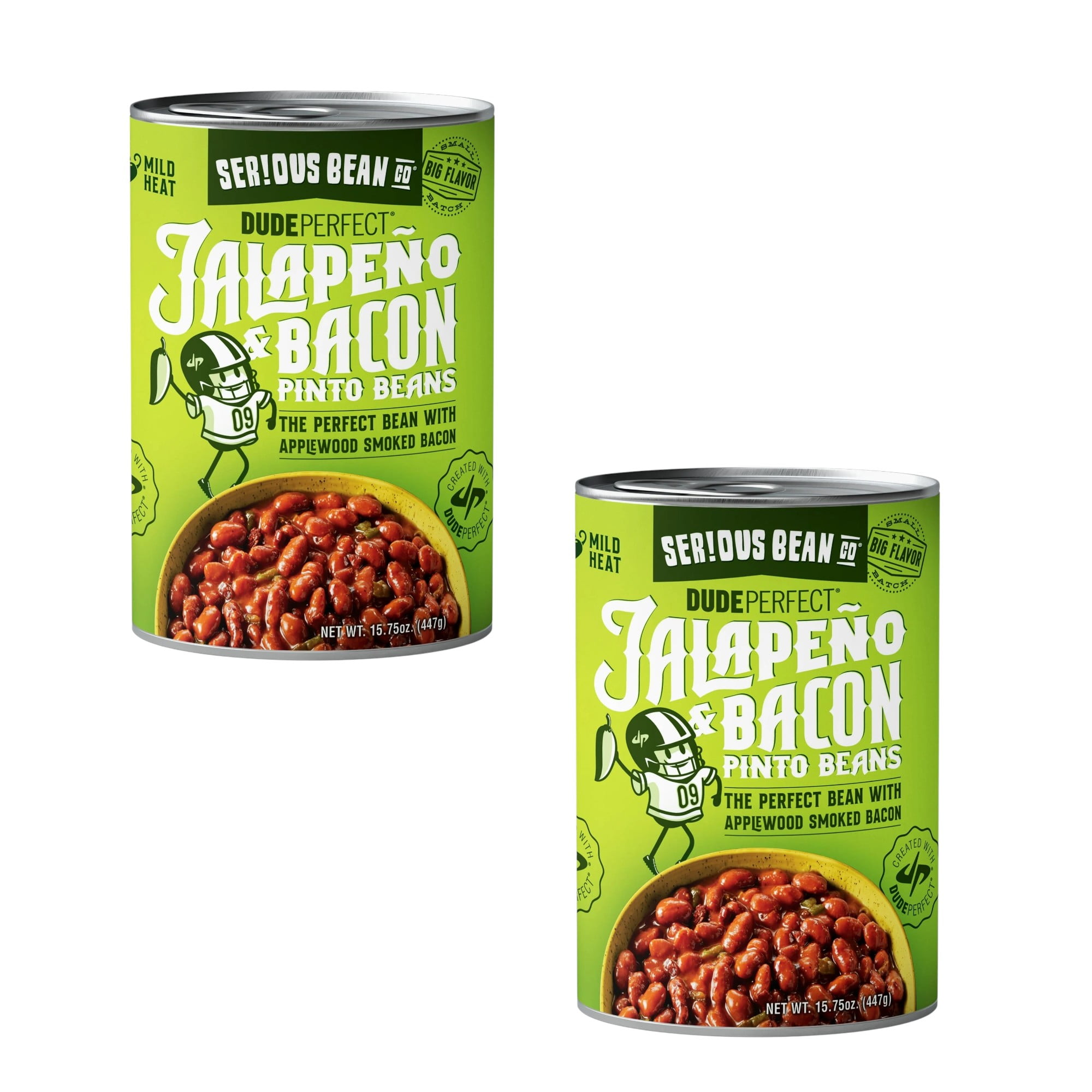 ( 2 Pack ) Serious Bean Co Dude Perfect Jalapeno & Bacon Beans, 15.75 ...