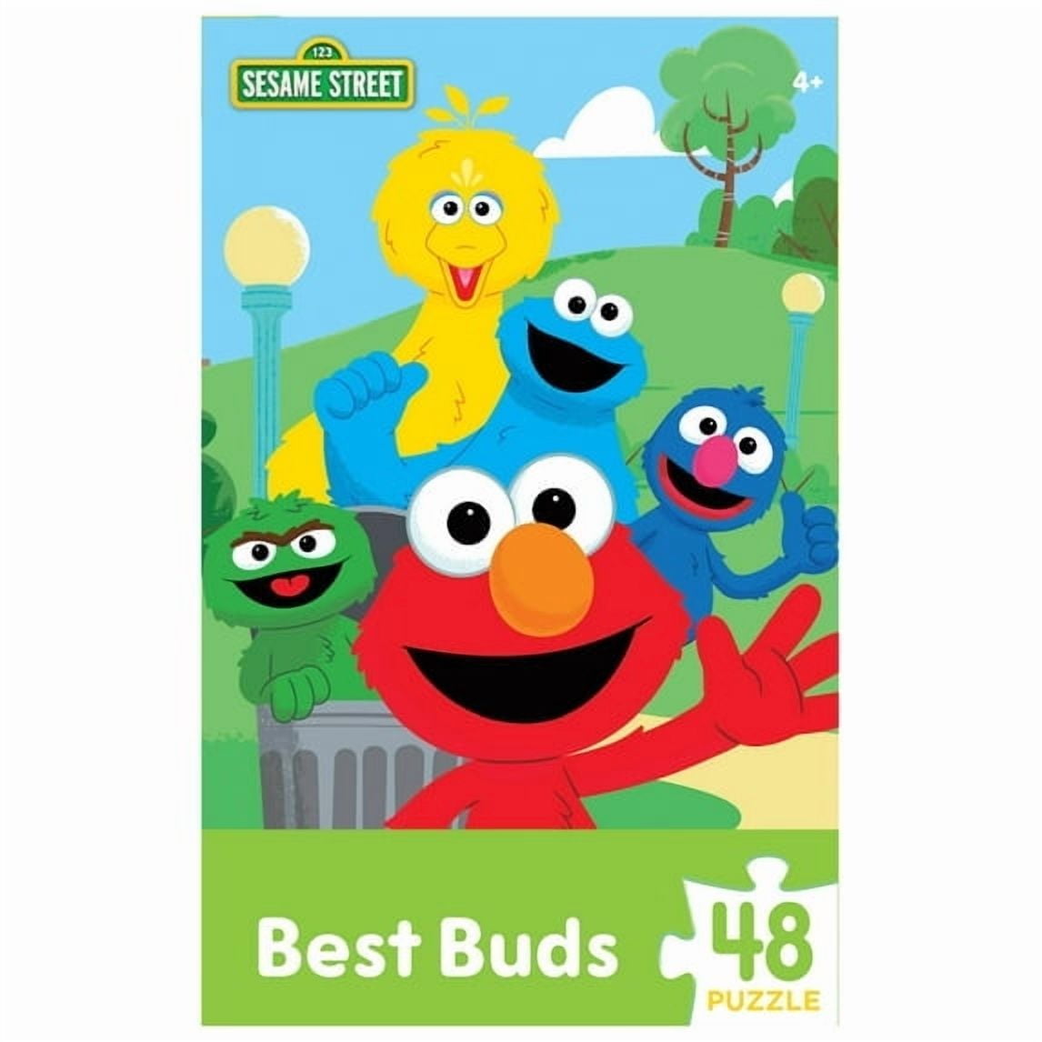 ( 2 Pack ) Sesame Street Best Buds 48 Pieces Interlocking Jigsaw Puzzle ...
