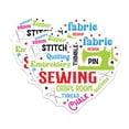 (2 Pack) Sewing Stickers - Craft Room Decor - Quilting Embroidery ...